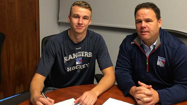 Halverson inks entry-level deal with Rangers - Soo Greyhounds
