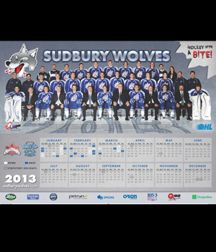 Wolves Collector Calendars Now Available! - Sudbury Wolves
