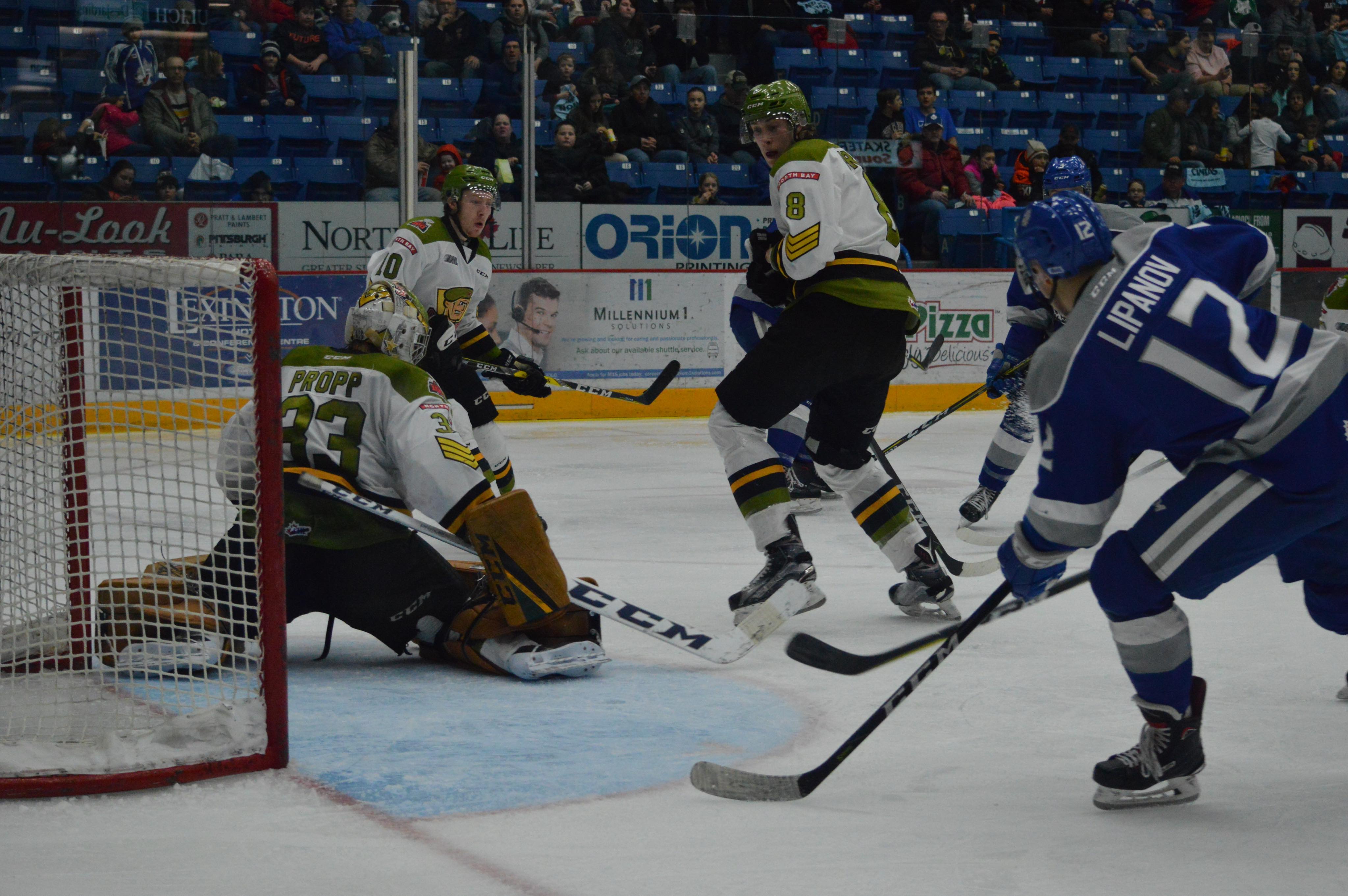 Wolves Topped 4-1 by Battalion - Sudbury Wolves