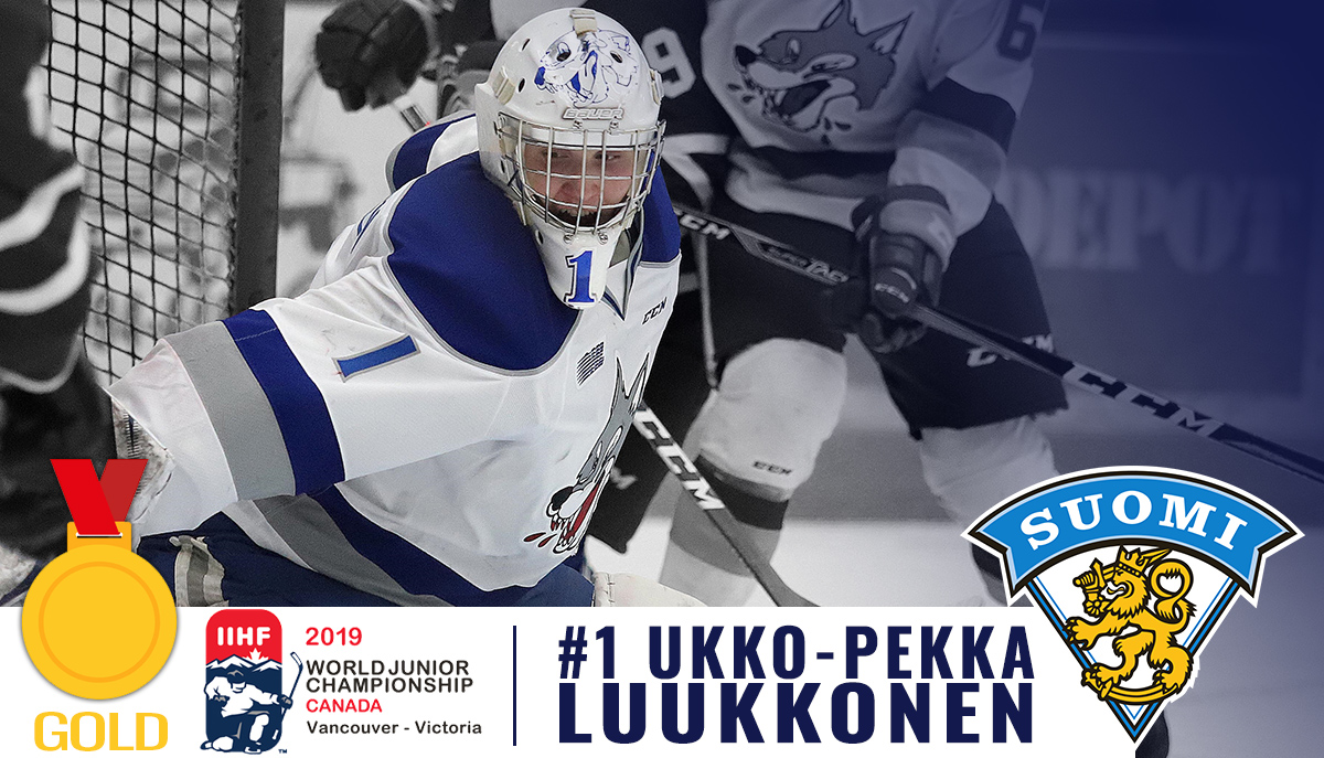 Luukkonen Wins GOLD with Finland - Sudbury Wolves