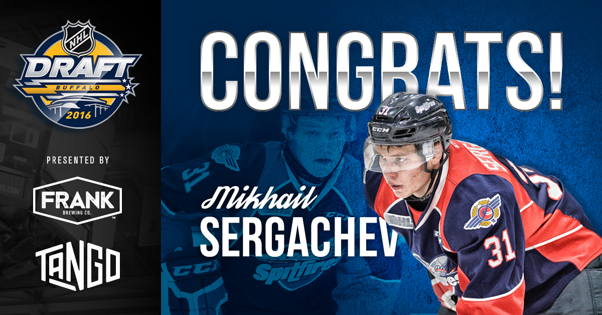 SERGACHEV TAKEN #9 BY MONTREAL - Windsor Spitfires