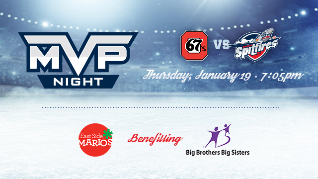 EAST SIDE MARIO'S STEPS UP FOR BIG BROTHERS - Windsor Spitfires