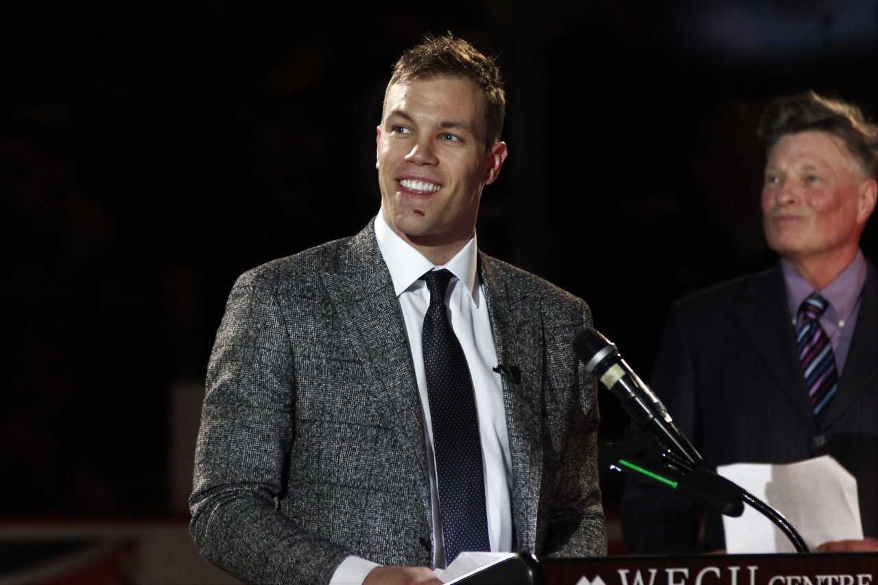 TAYLOR HALL JERSEY RETIREMENT CEREMONY - Windsor Spitfires