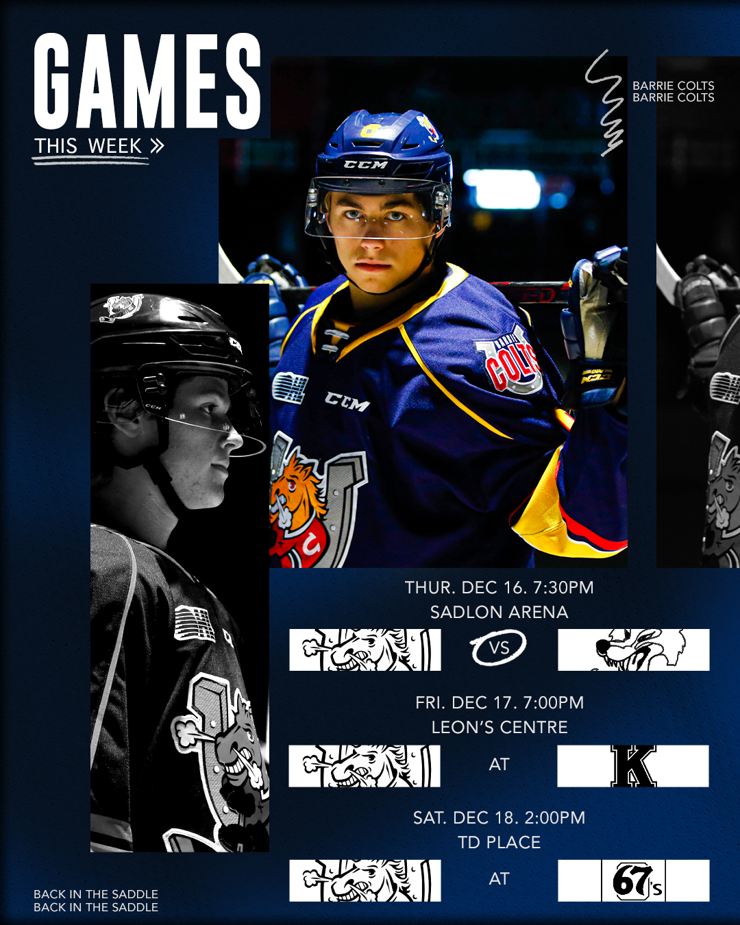 Game This Week! - Barrie Colts