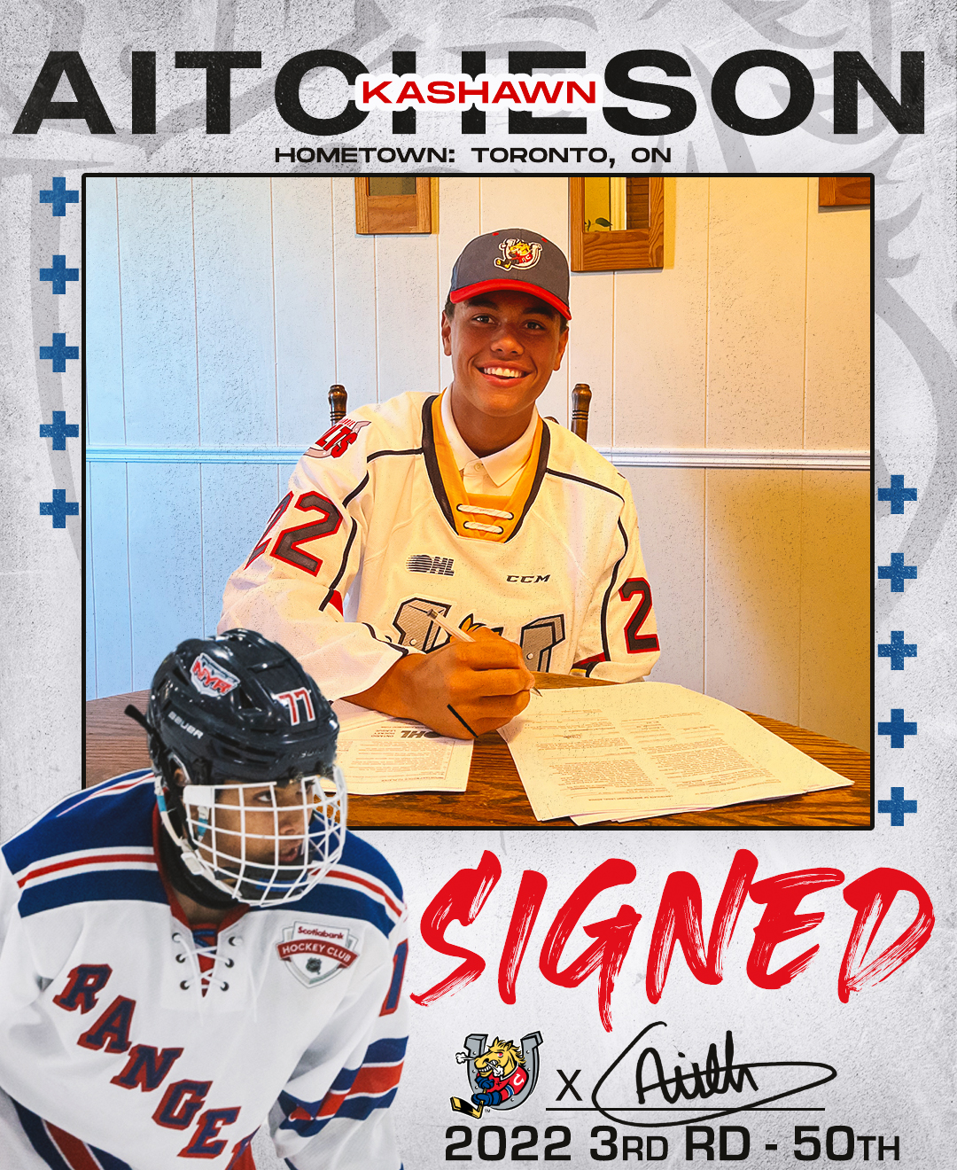 Colts Sign Kashawn Aitcheson! - Barrie Colts