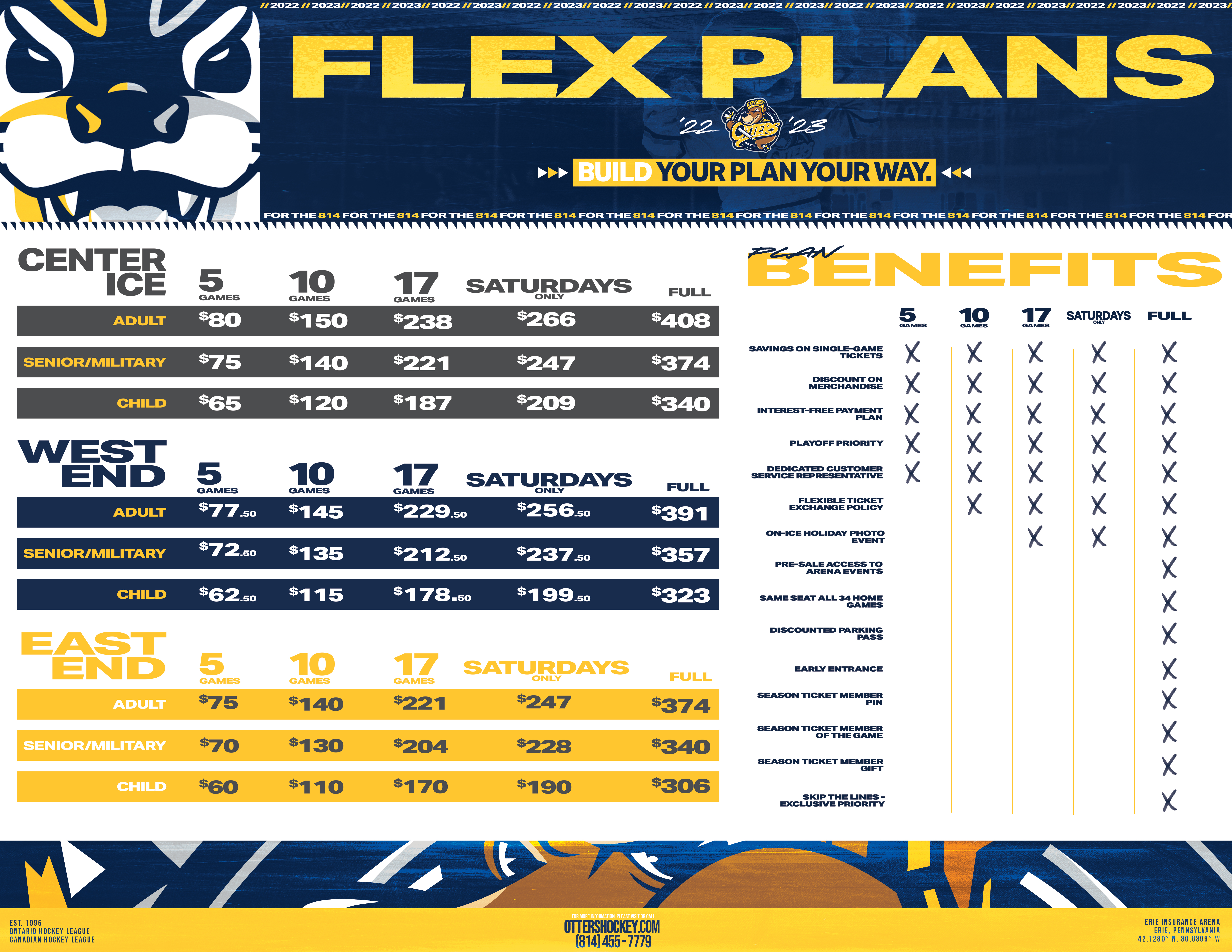 Flex Plan Packages - Erie Otters