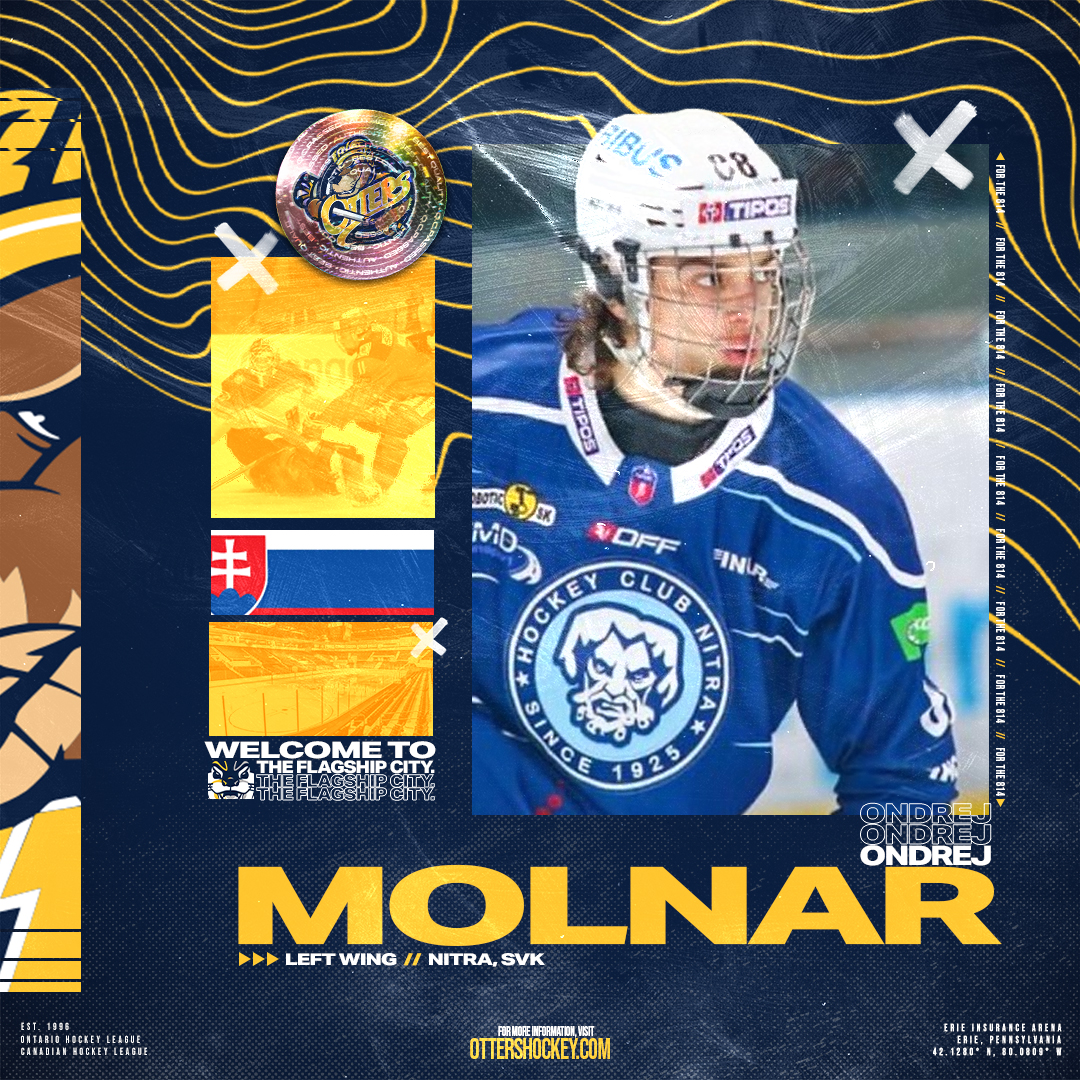 TOP IMPORT DRAFT PICK ONDREJ MOLNAR OFFICIALLY JOINS ERIE OTTERS - Erie ...