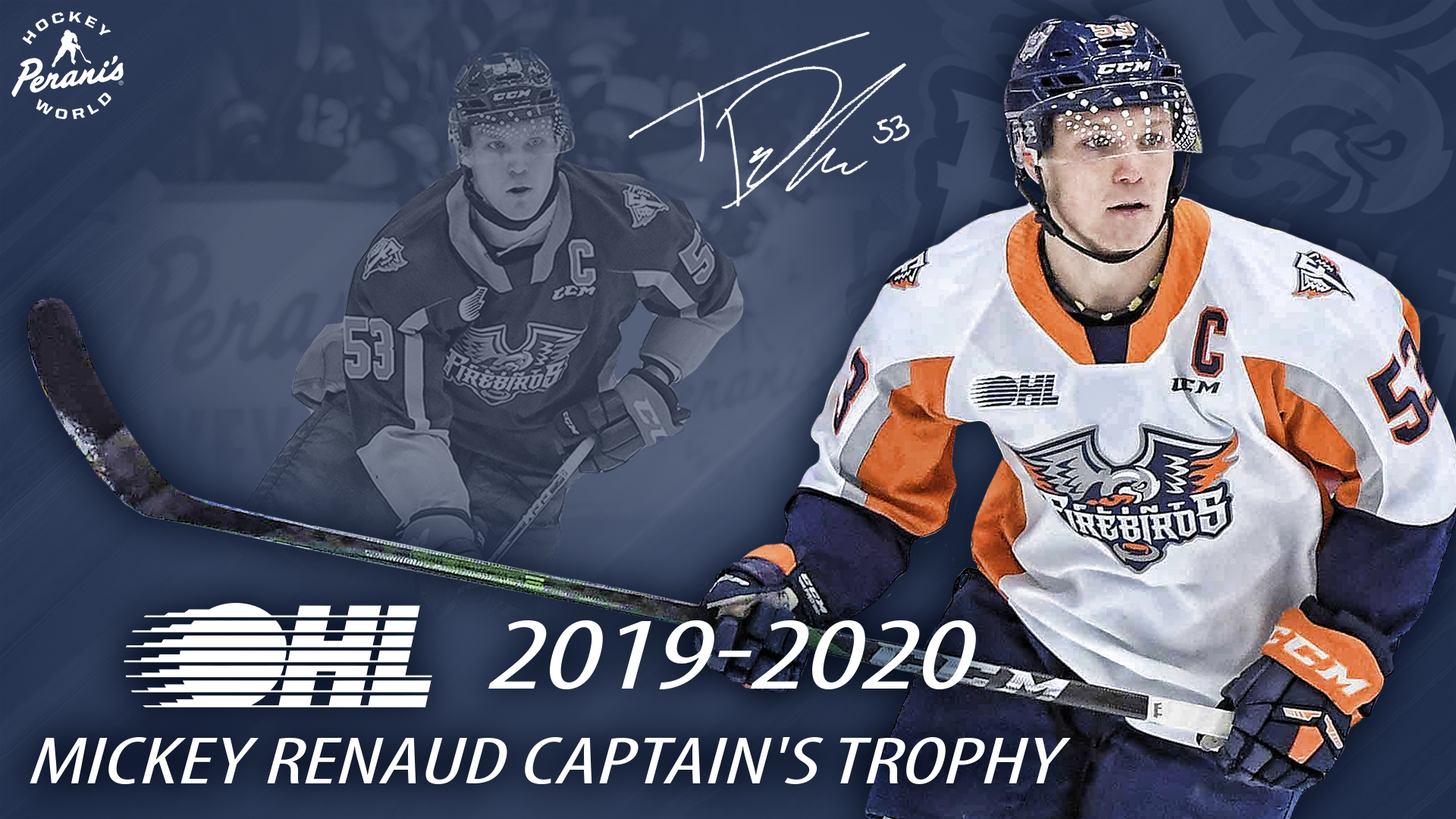 Dellandrea awarded OHL's Mickey Renaud Captain's Trophy - Flint Firebirds