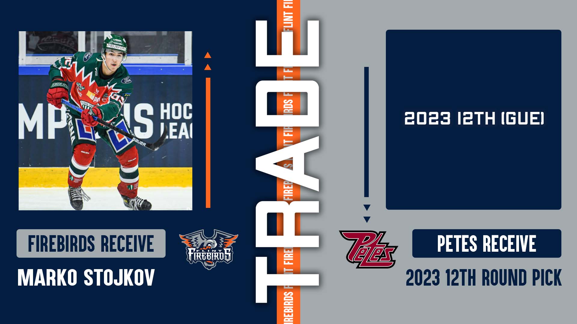 Firebirds Acquire Defenseman Marko Stojkov from Peterborough - Flint Firebirds