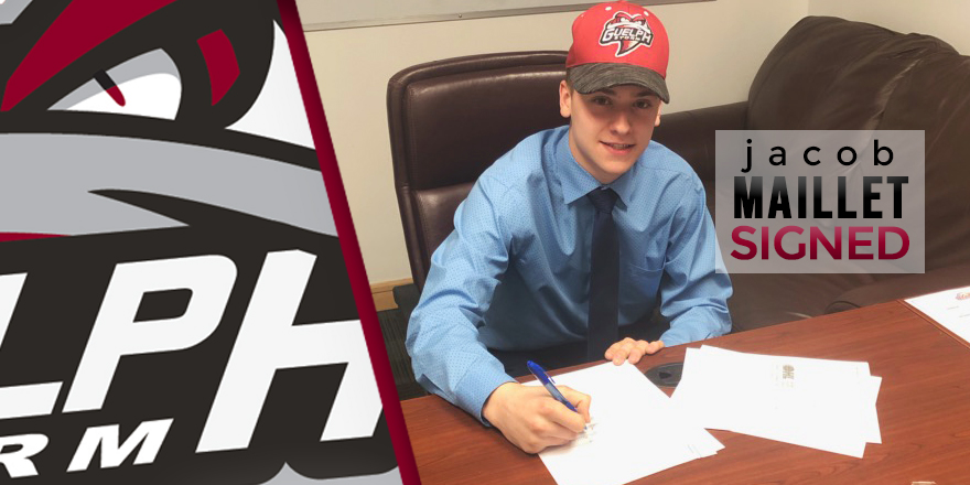 Storm Sign second round pick Jacob Maillet - Guelph Storm