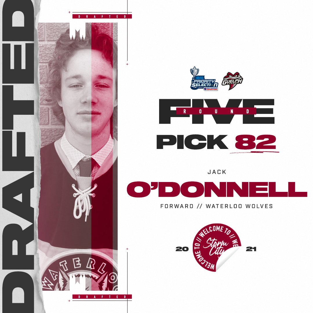The Guelph Storm Select Jack O'Donnell 82nd Overall. - Guelph Storm
