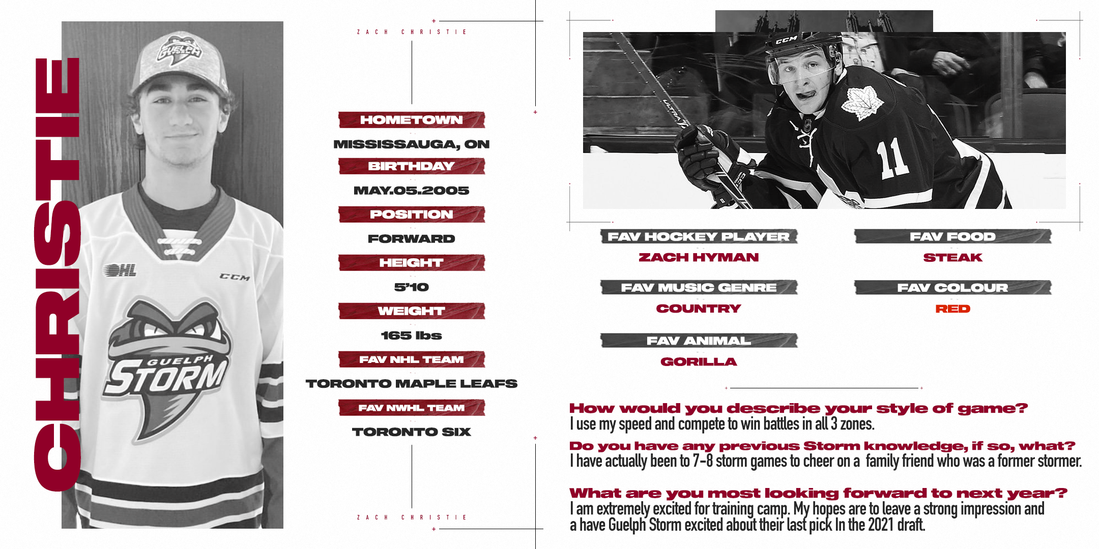 Meet Storm City Prospect Zach Christie - Guelph Storm