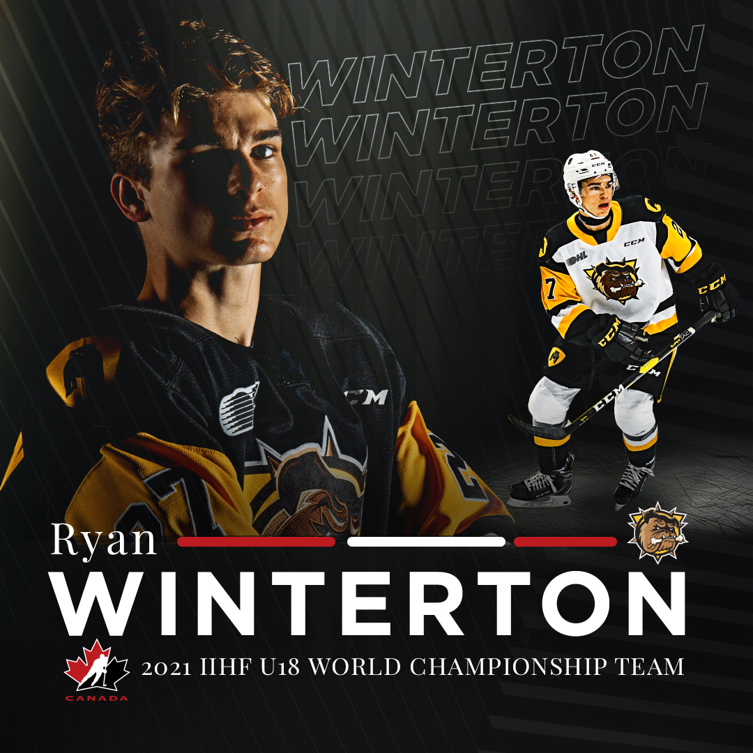 Ryan Winterton Selected To Represent Canada At 2021 IIHF U18 World ...