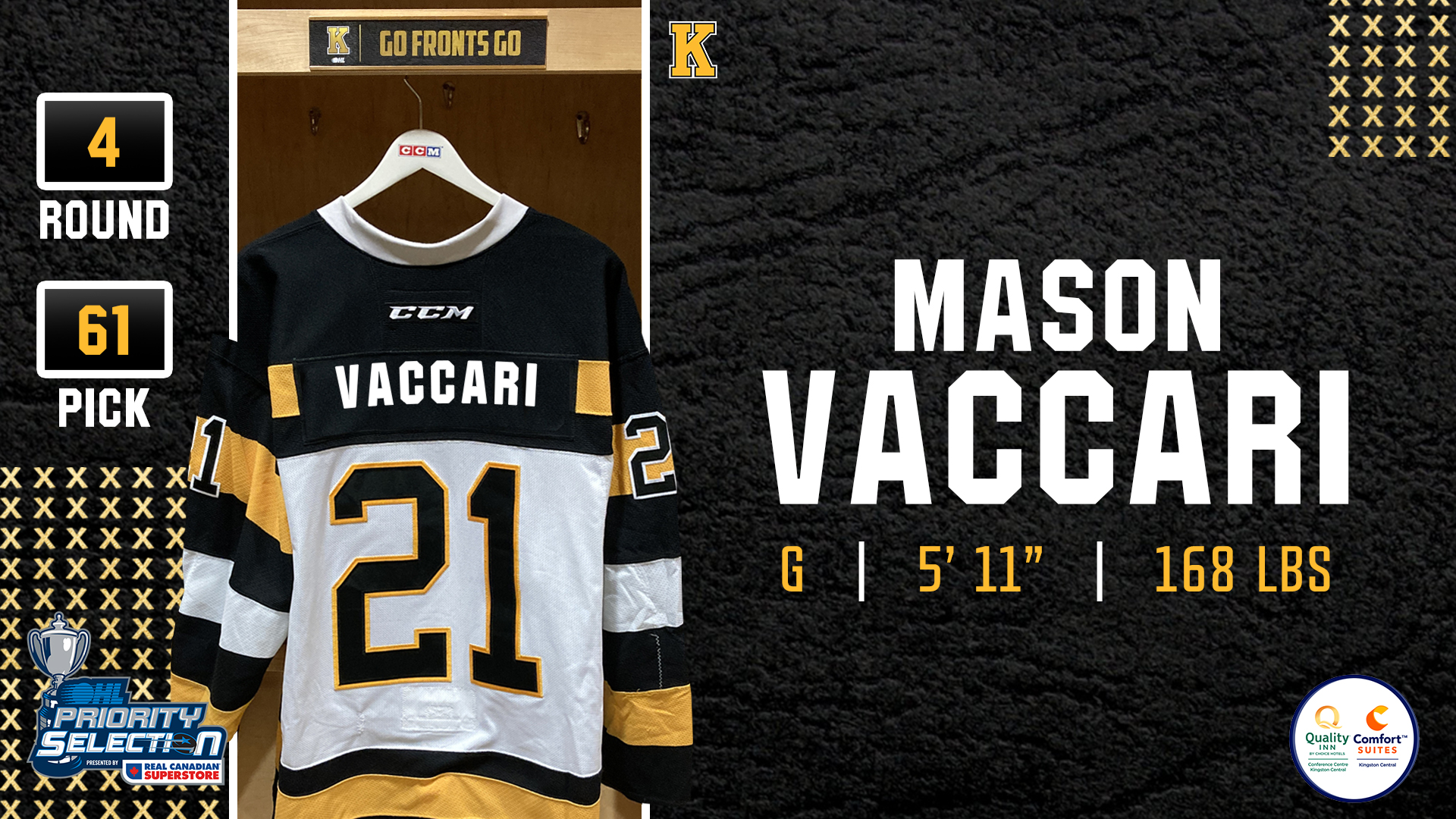 Draft Profile: Mason Vaccari - Kingston Frontenacs
