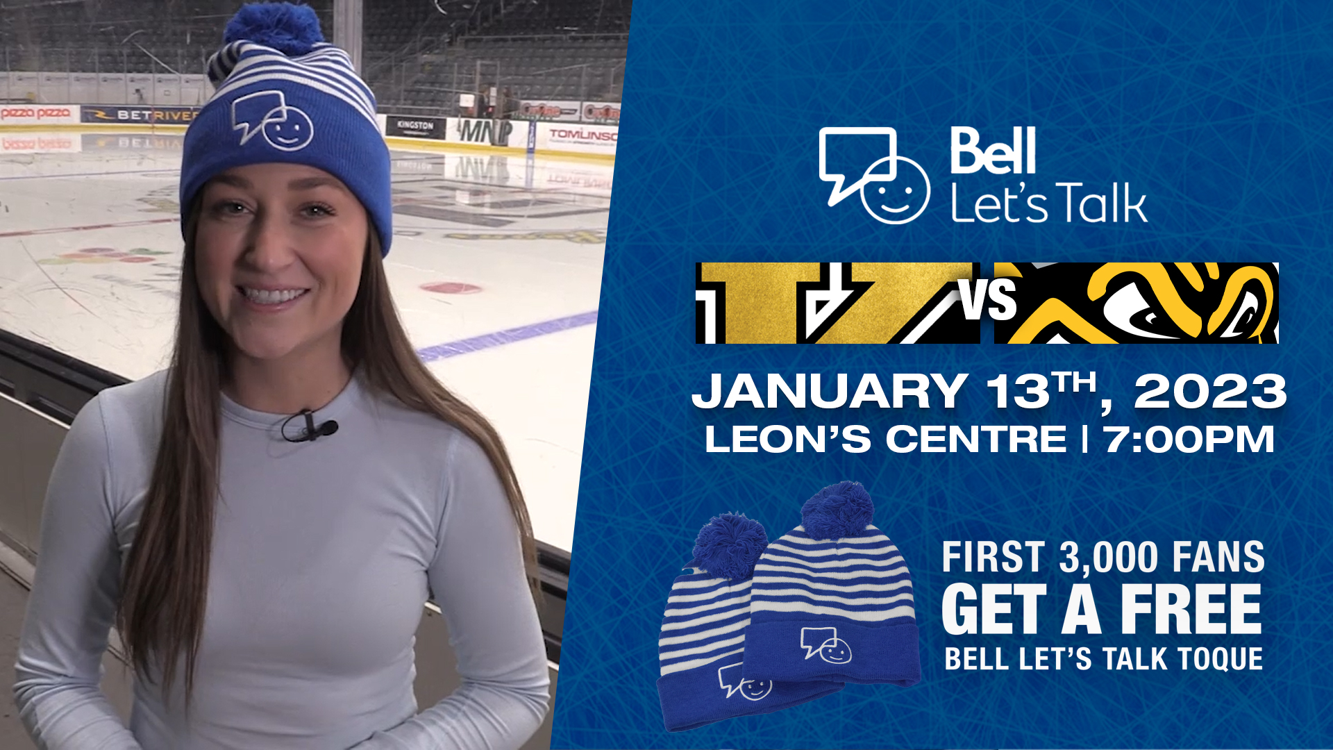 What to Expect with Sam McDaid - Bell Let's Talk Game - Kingston Frontenacs