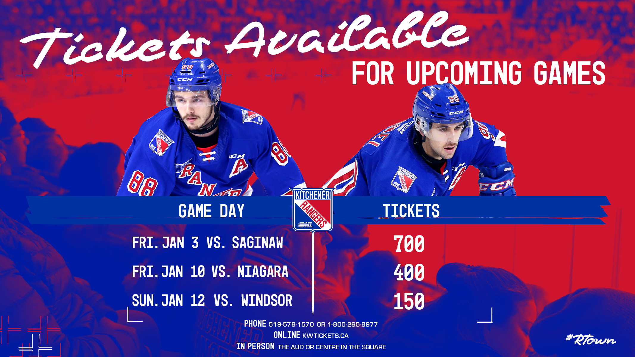 We have a seat waiting for you! - Kitchener Rangers