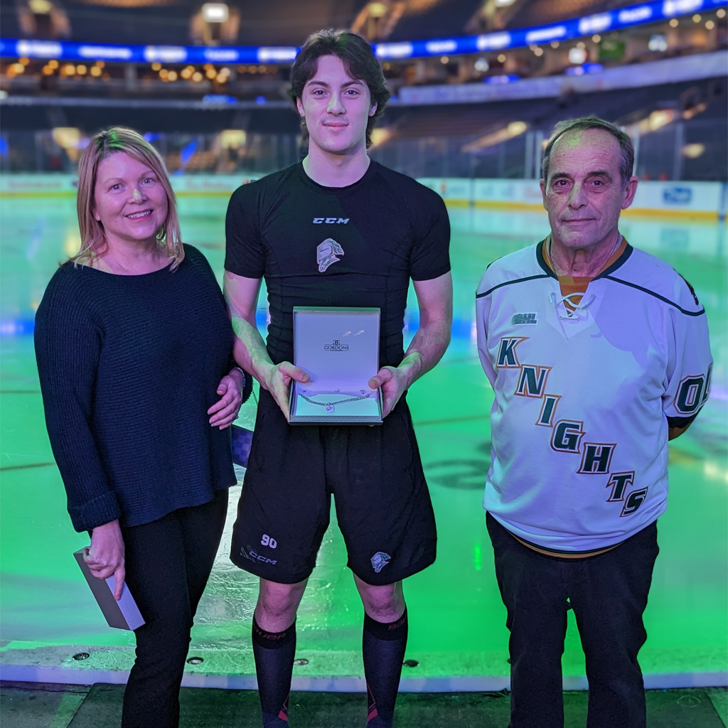 GORDONS GOLD COMMUNITY PLAYER OF THE MONTH - London Knights