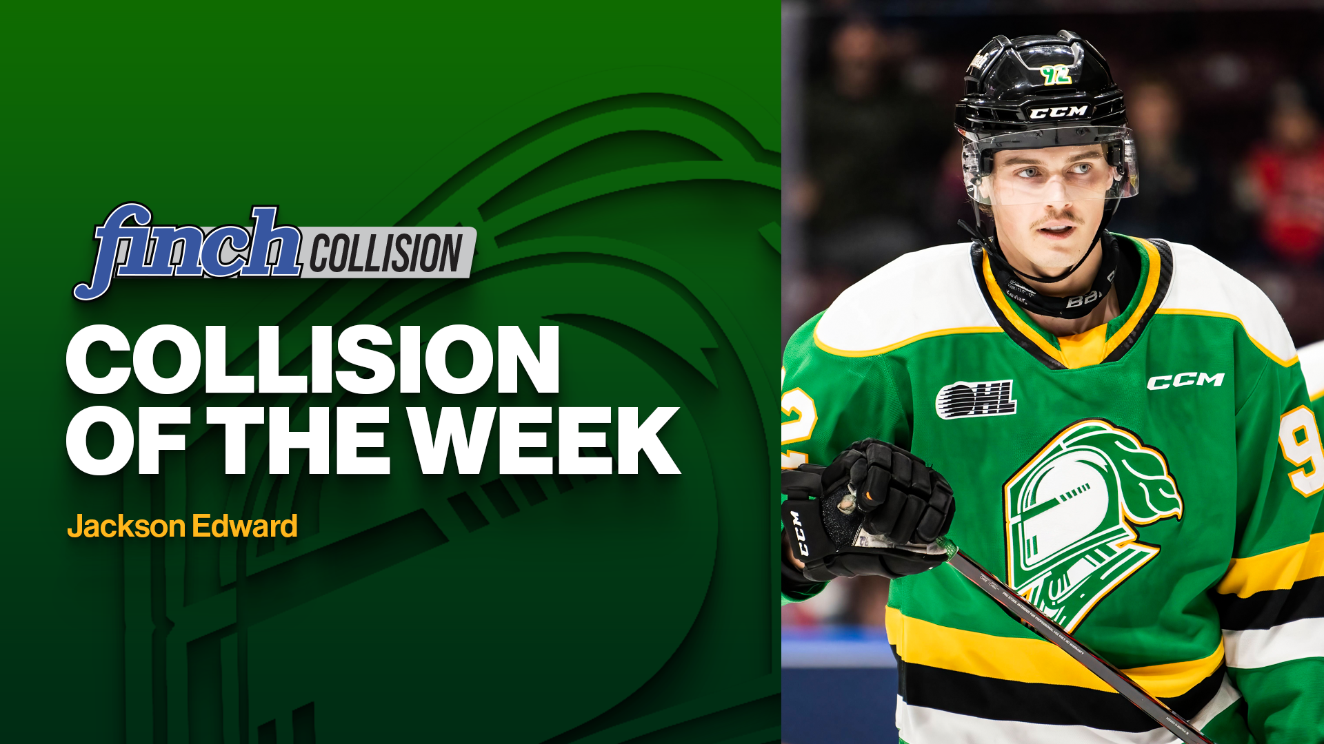 WATCH: BRUINS PROSPECT EDWARD DELIVERS MASSIVE HIT - London Knights