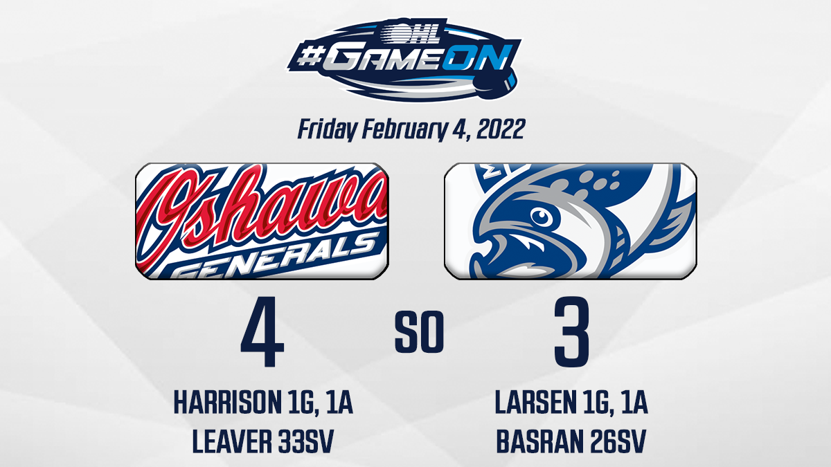 Generals complete third period comeback to upset Steelheads in a ...