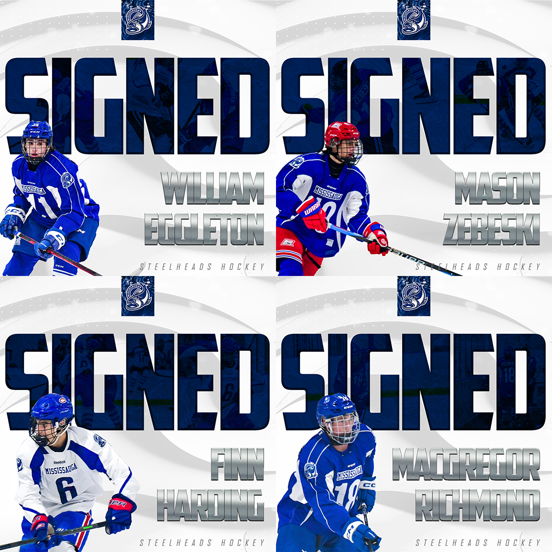 4 Players Signed During Steelheads Training Camp - Mississauga Steelheads