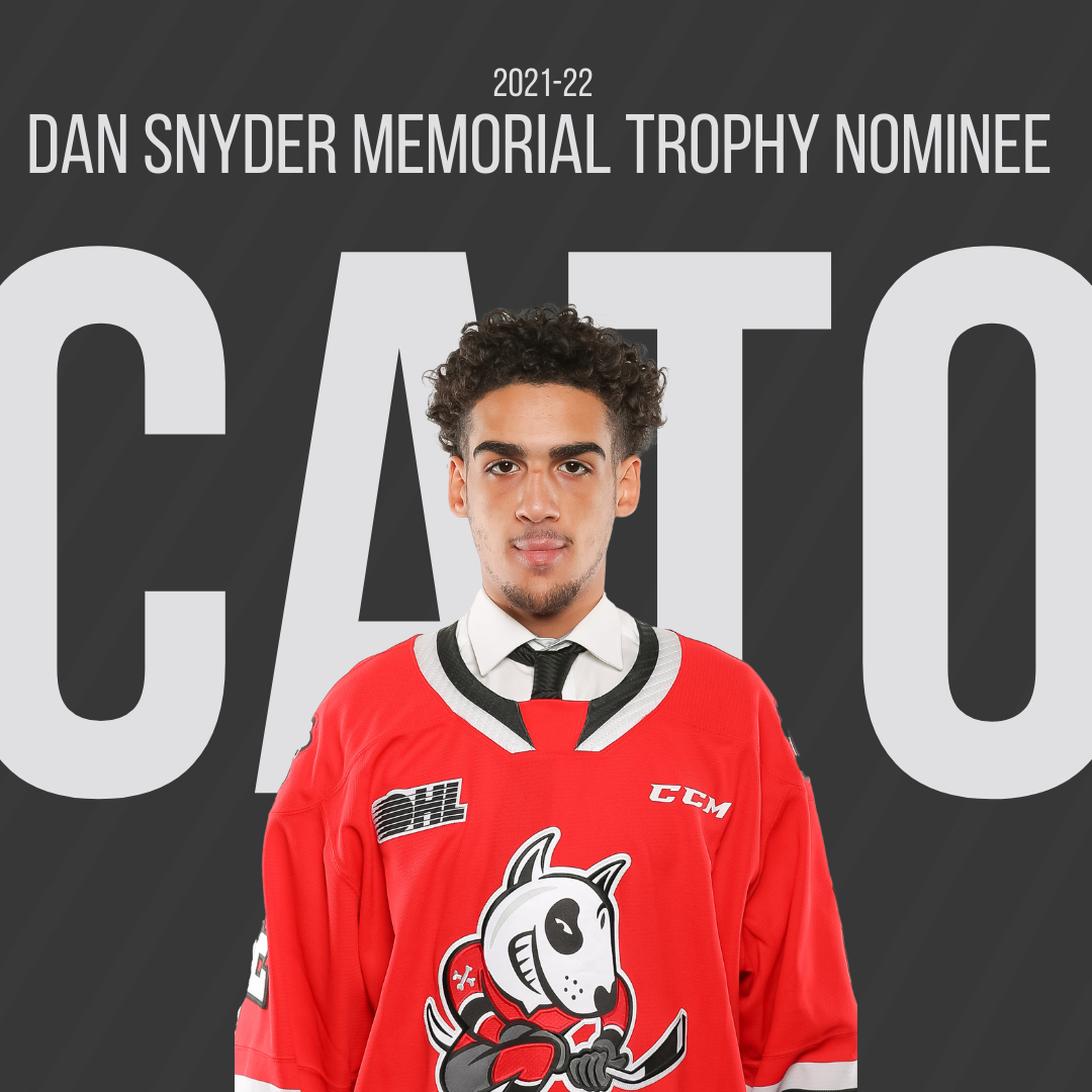 Dan Snyder Memorial Trophy Nominee - Landon Cato - Niagara IceDogs