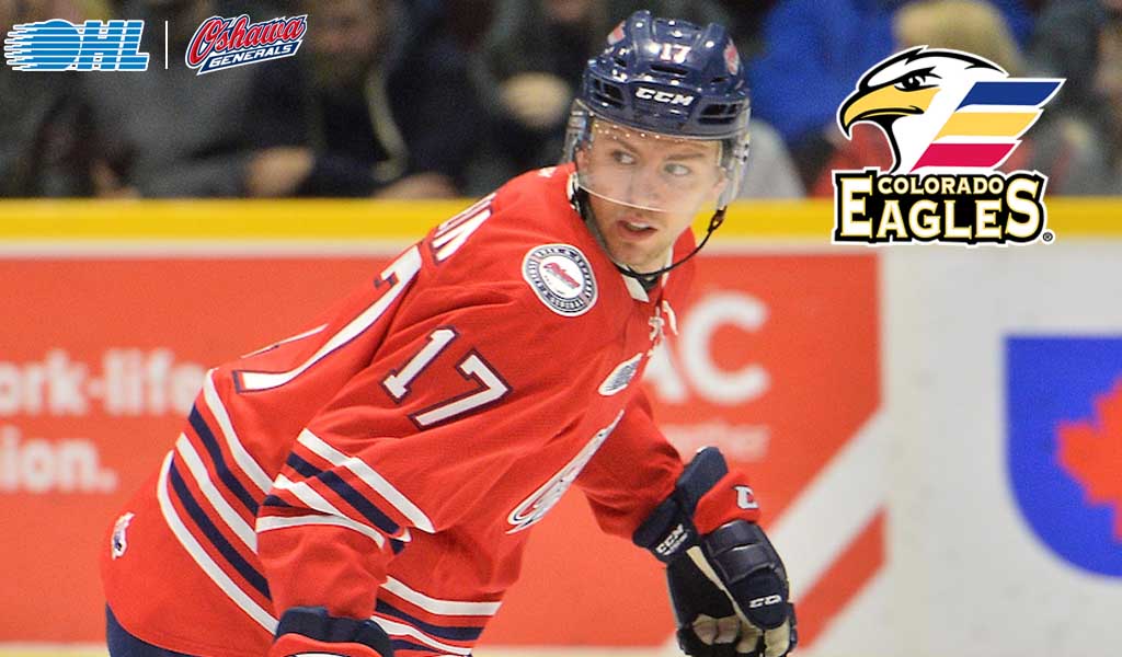 Generals' Saigeon signs AHL contract with Colorado - Ontario Hockey League
