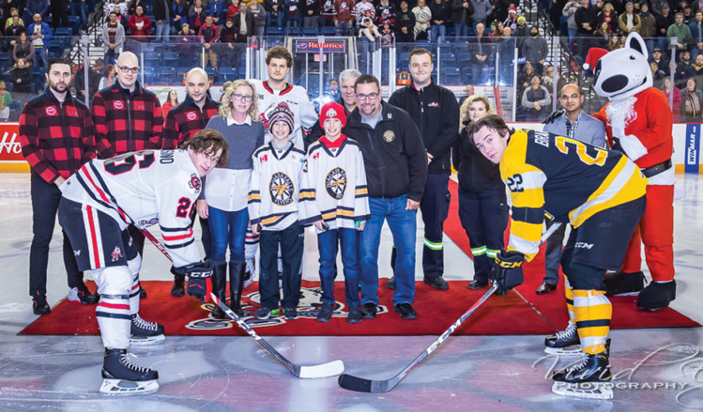 IceDogs honour heroic first responders - Ontario Hockey League
