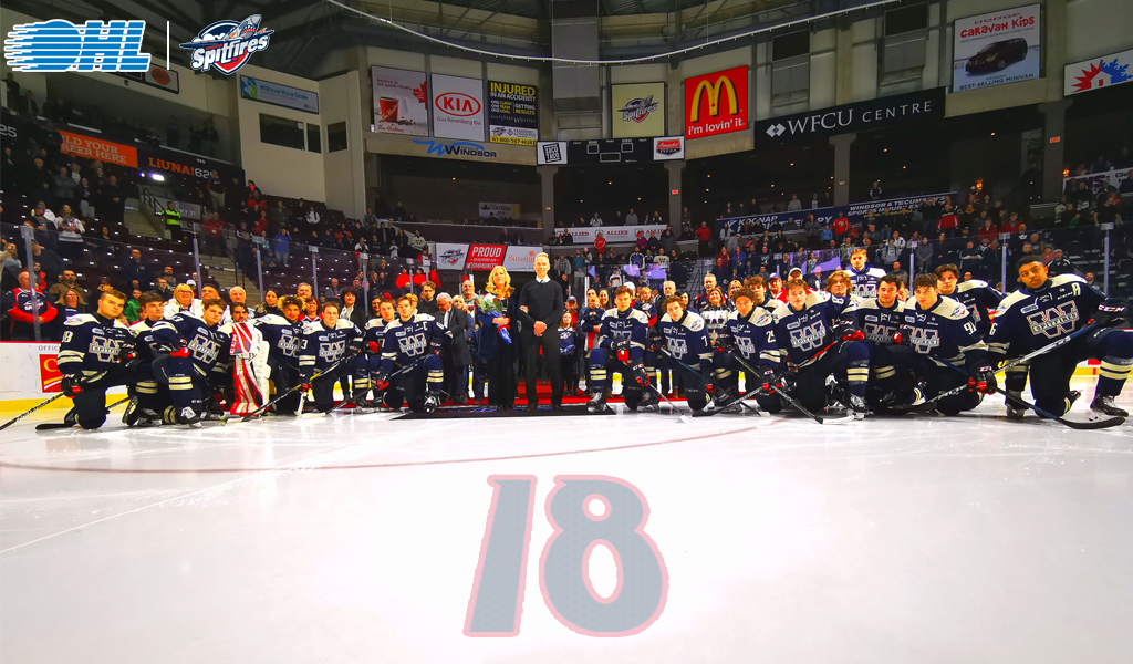 Spitfires honour the memory of Mickey Renaud - Windsor Spitfires Spitfires honour the memory of Mickey Renaud - Windsor Spitfires