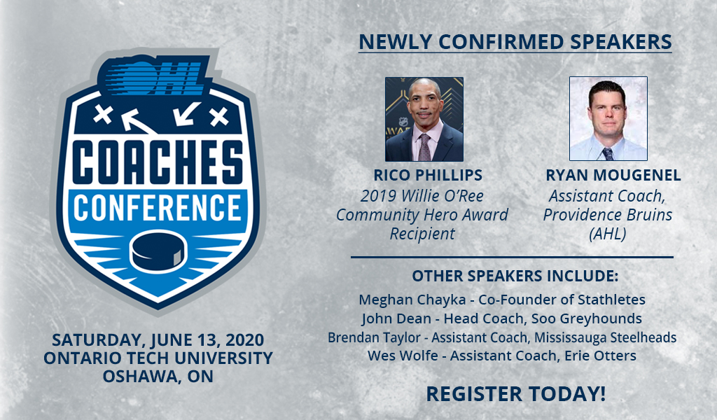 New speakers confirmed for 2020 OHL Coaches Conference - Ontario Hockey ...