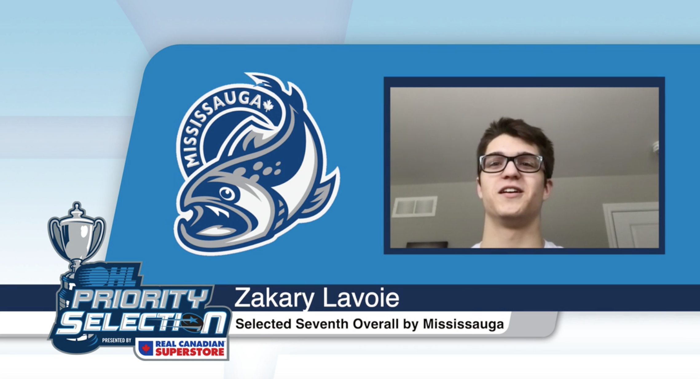 #OHLDraft Introductions: 7th Overall Pick Zak Lavoie (Mississauga ...