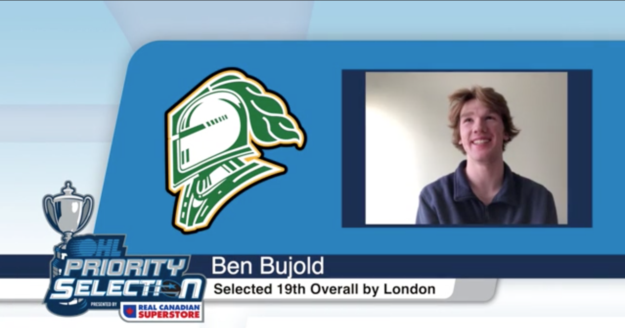 #OHLDraft Introductions: 19th Overall Pick Ben Bujold (London Knights ... #OHLDraft Introductions: 19th Overall Pick Ben Bujold (London Knights ...