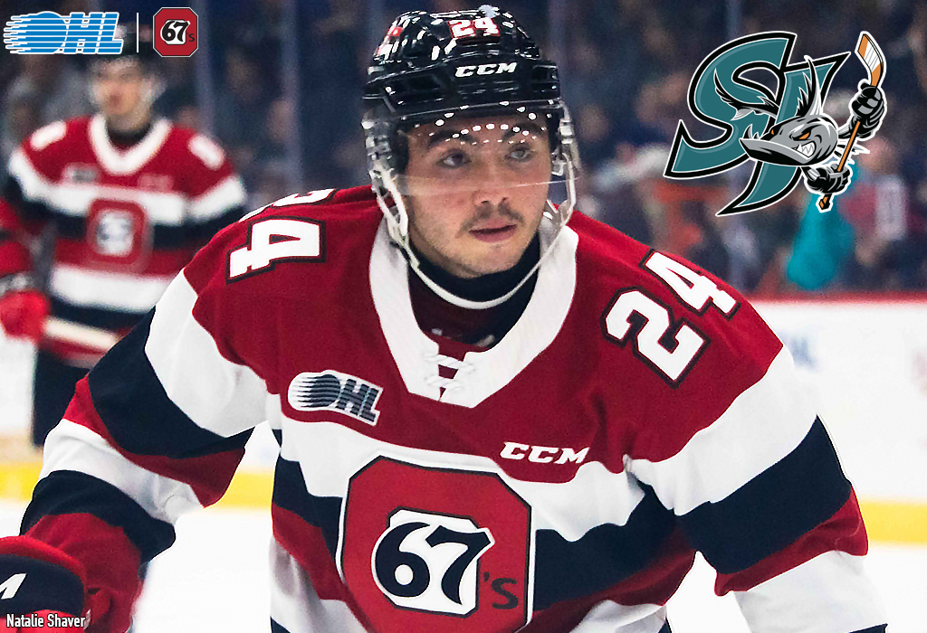 67's' Garreffa signs AHL contract with San Jose - Ontario Hockey League