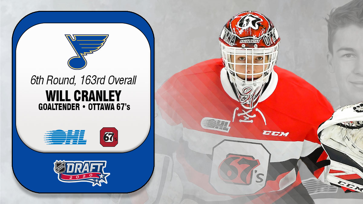 Will Cranley - 163rd Overall - Ontario Hockey League