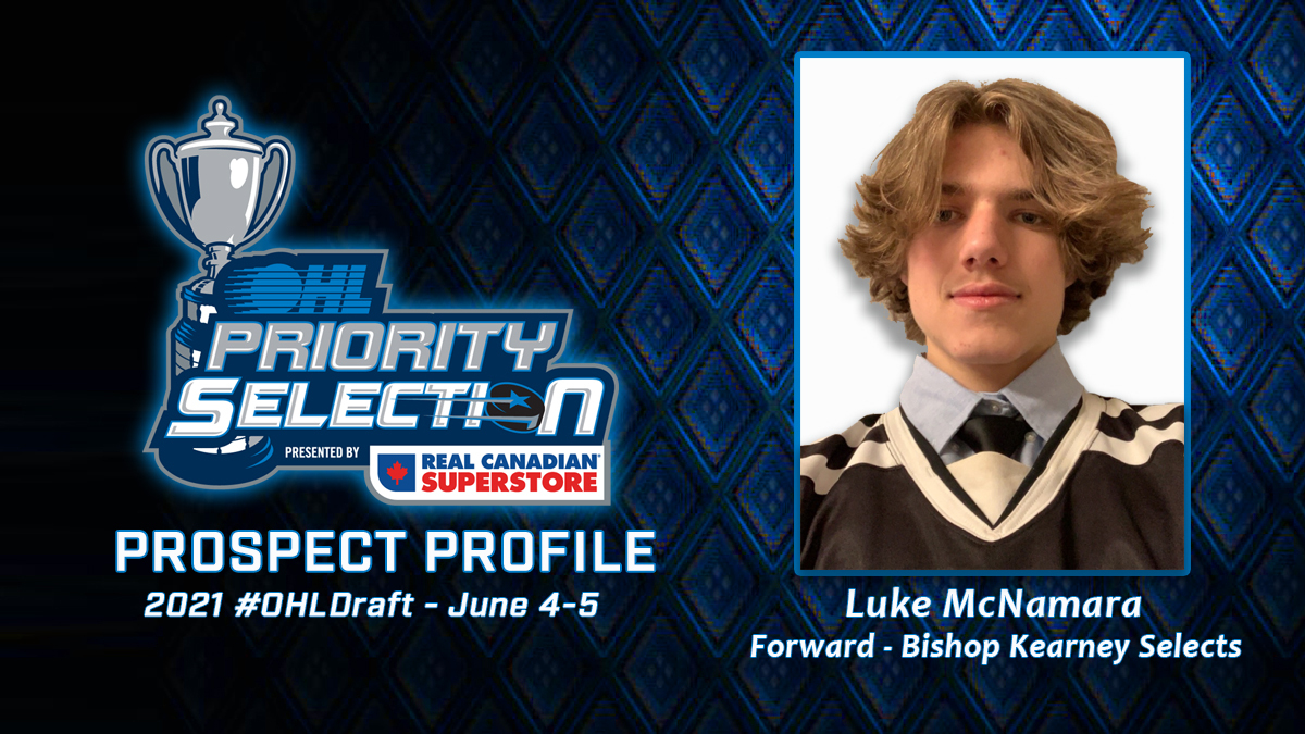 #OHLDraft Prospect Profile: Luke McNamara - Ontario Hockey League