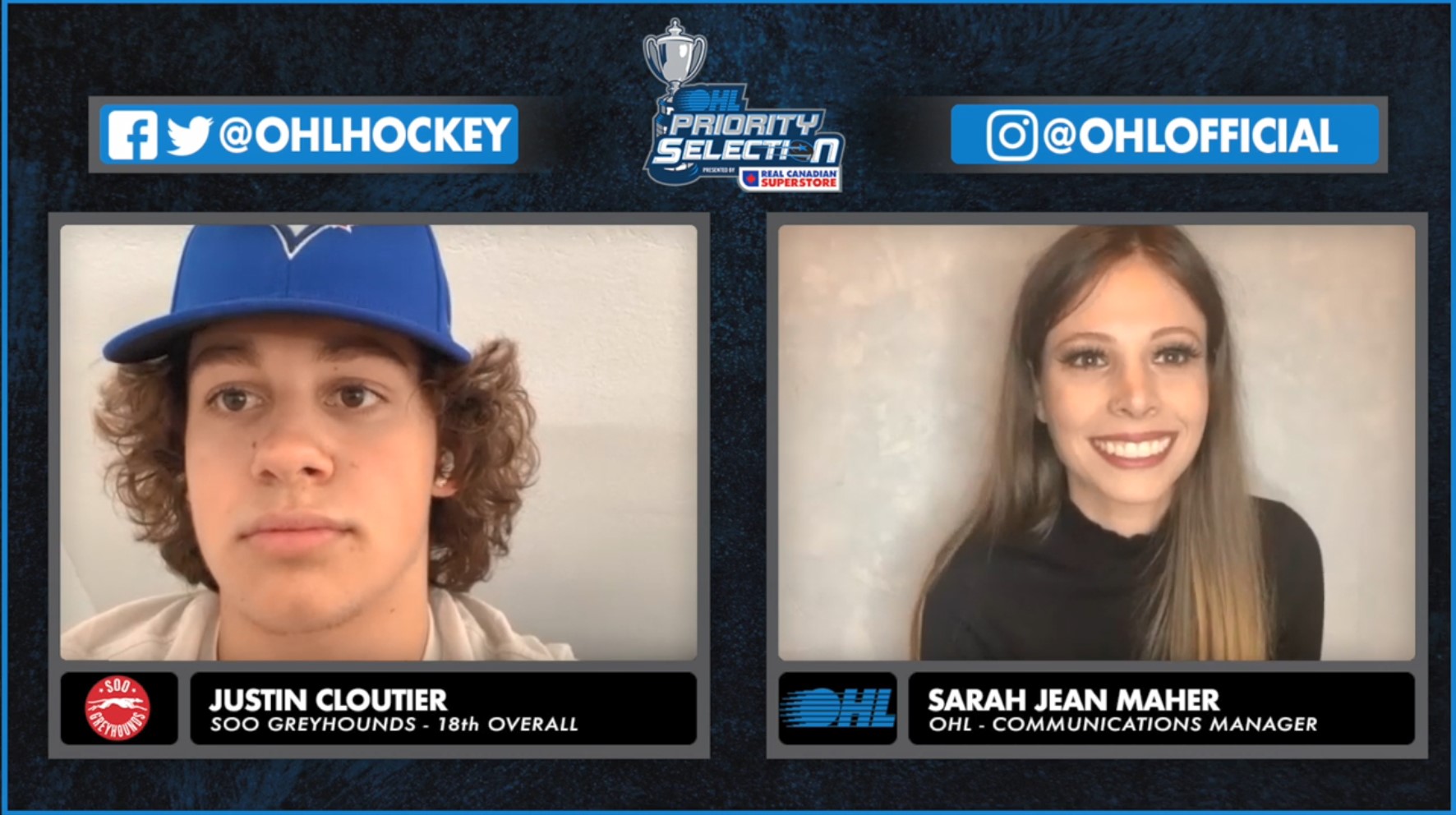 #OHLDraft Introductions: 18th Overall Pick Justin Cloutier (Soo ... #OHLDraft Introductions: 18th Overall Pick Justin Cloutier (Soo ...