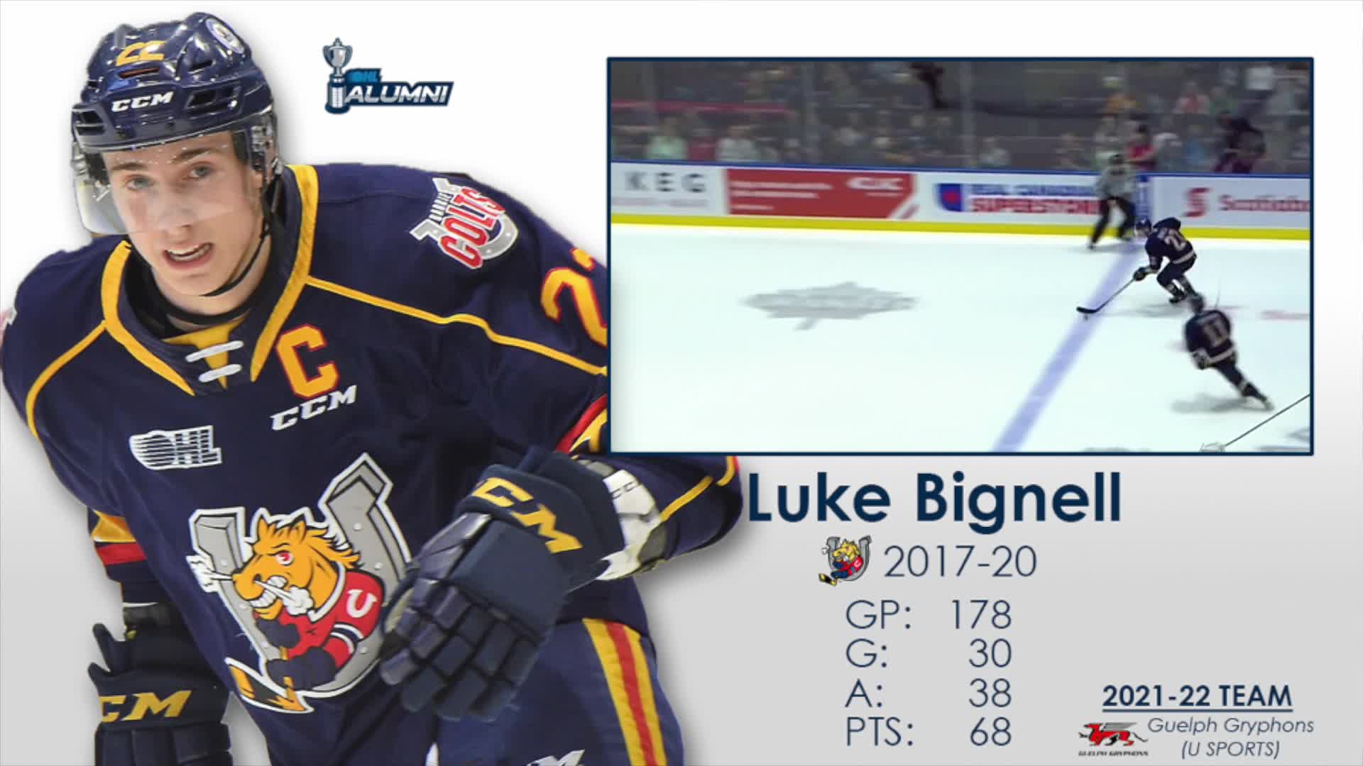 #OHLAlumni Class of 2021: Luke Bignell - Ontario Hockey League