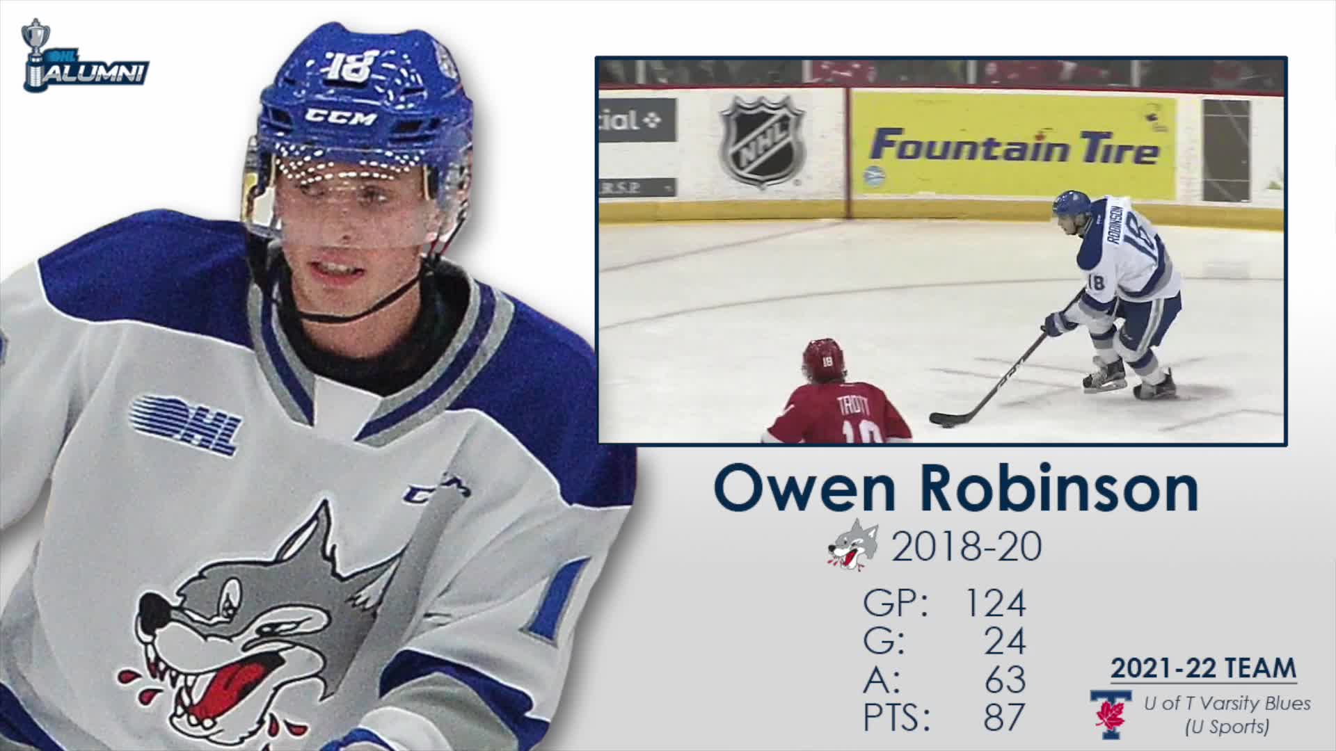 #OHLAlumni Class of 2021: Owen Robinson - Ontario Hockey League