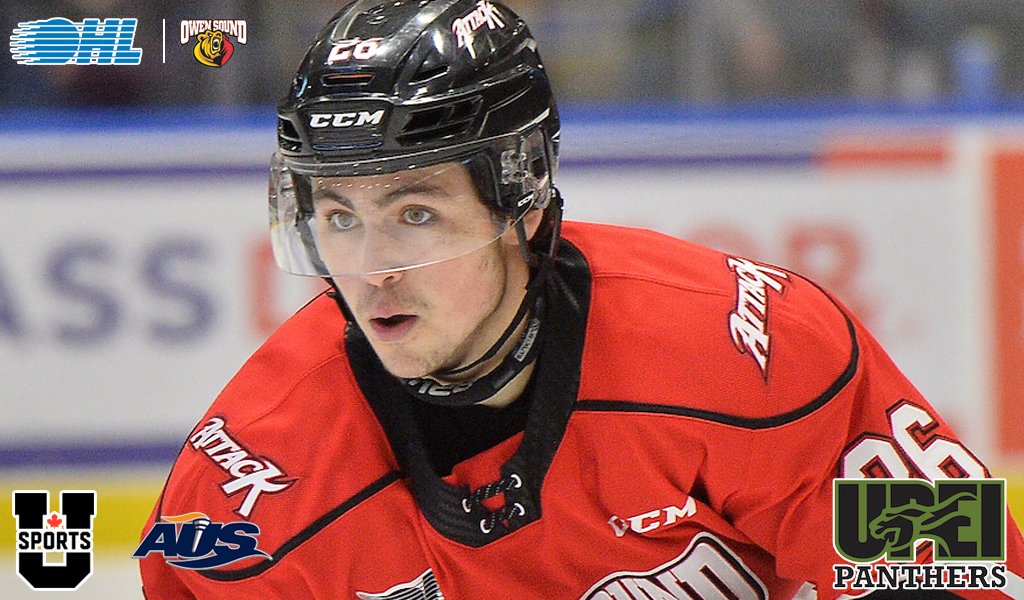 Attack graduate Kaleb Pearson commits to UPEI - Ontario Hockey League