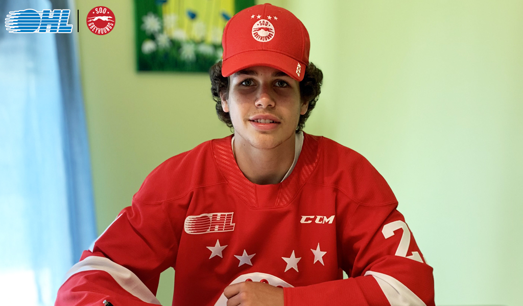 Ethan Montroy commits to Greyhounds - Ontario Hockey League