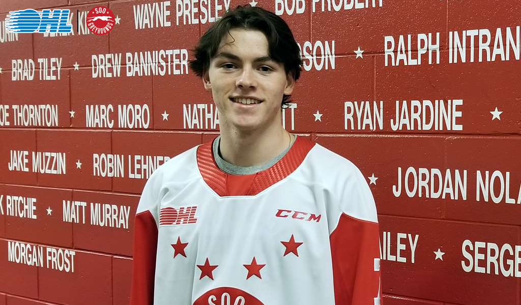 Caeden Carlisle commits to Greyhounds - Ontario Hockey League