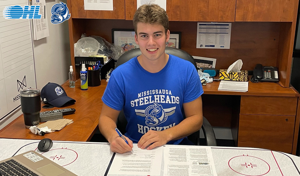 Adam Barkley commits to Steelheads - Ontario Hockey League