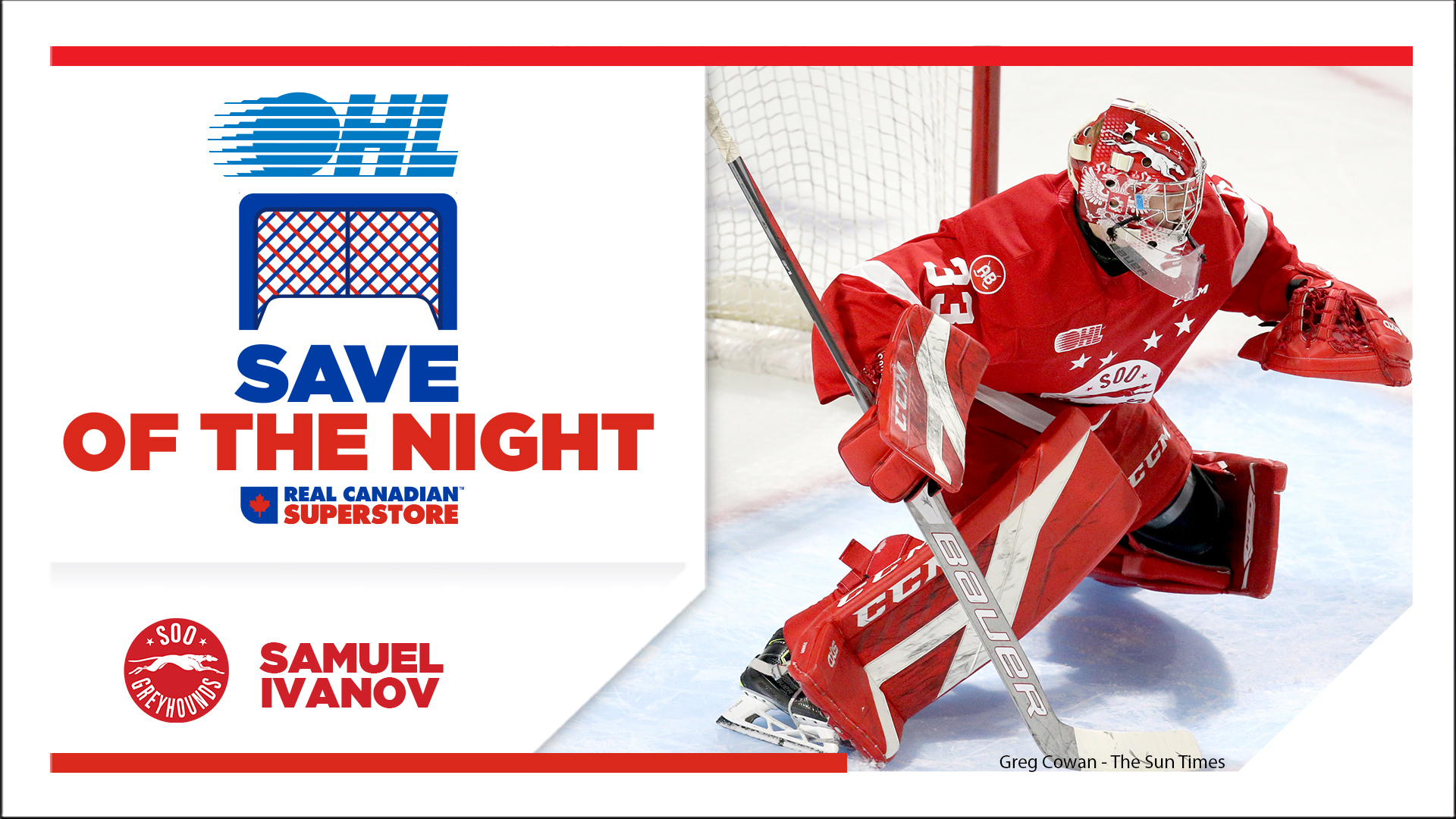 Real Canadian Superstore Save of the Night: Samuel Ivanov Marvelous ...