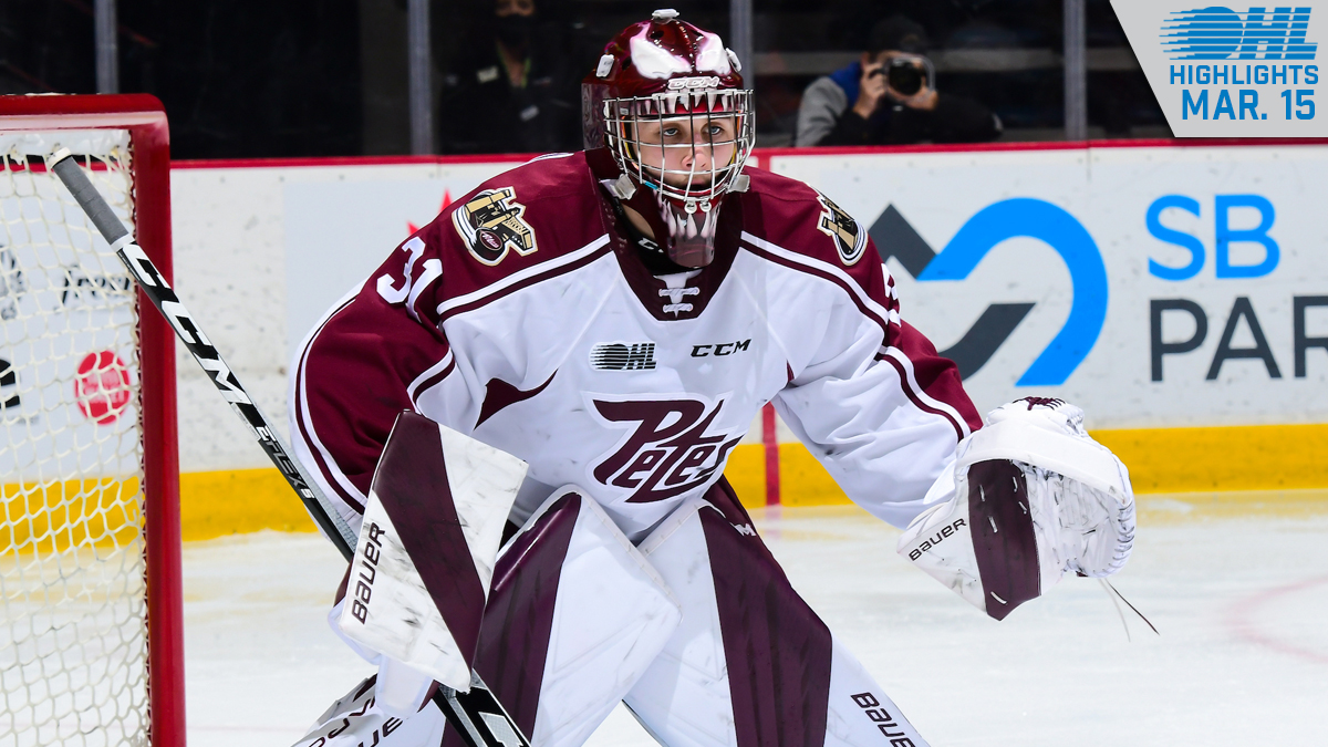 Tuesday Highlights: Simpson sharp as Petes beat Bulldogs - Ontario ...