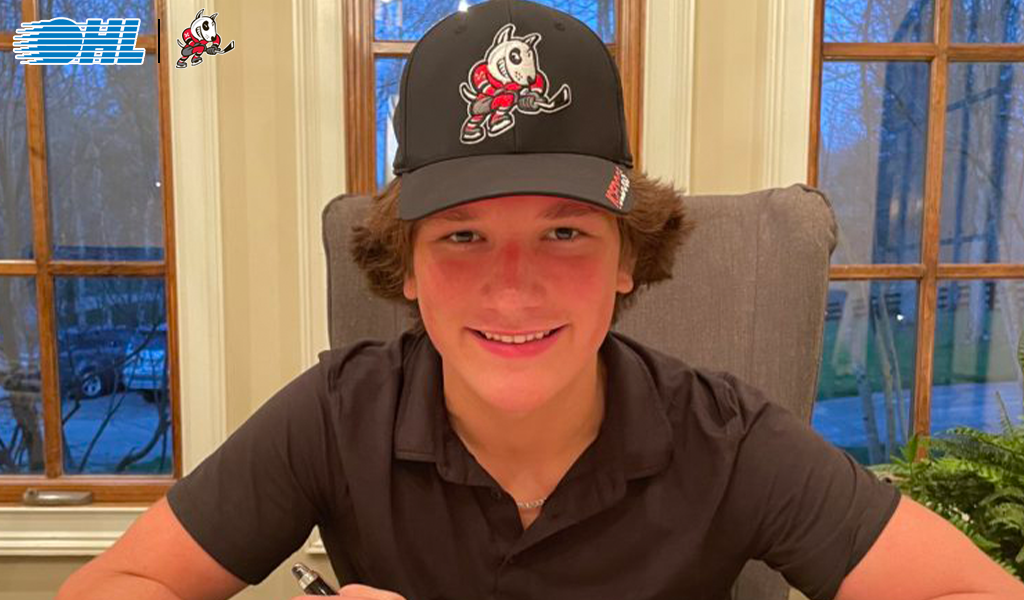 Cole Bishop commits to IceDogs - Ontario Hockey League