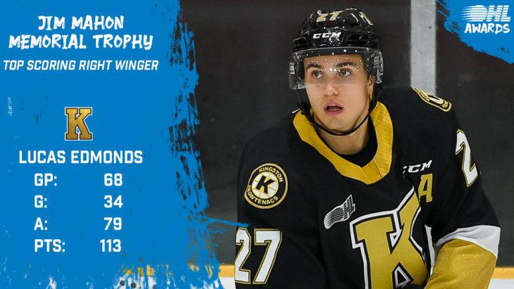 OHL Announces 2021-22 Regular Season Award Winners - CHL