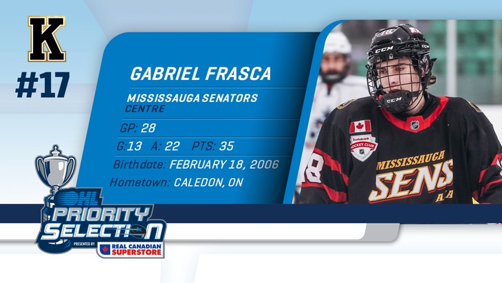 #OHLDraft Introductions: 17th Overall Pick Gabriel Frasca (Kingston ... #OHLDraft Introductions: 17th Overall Pick Gabriel Frasca (Kingston ...