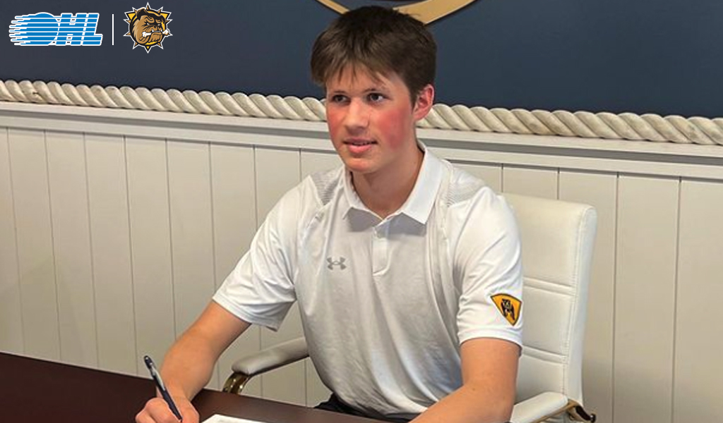 David Egorov commits to Bulldogs - Ontario Hockey League