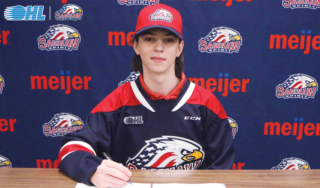 Liam Storch commits to Spirit - Ontario Hockey League