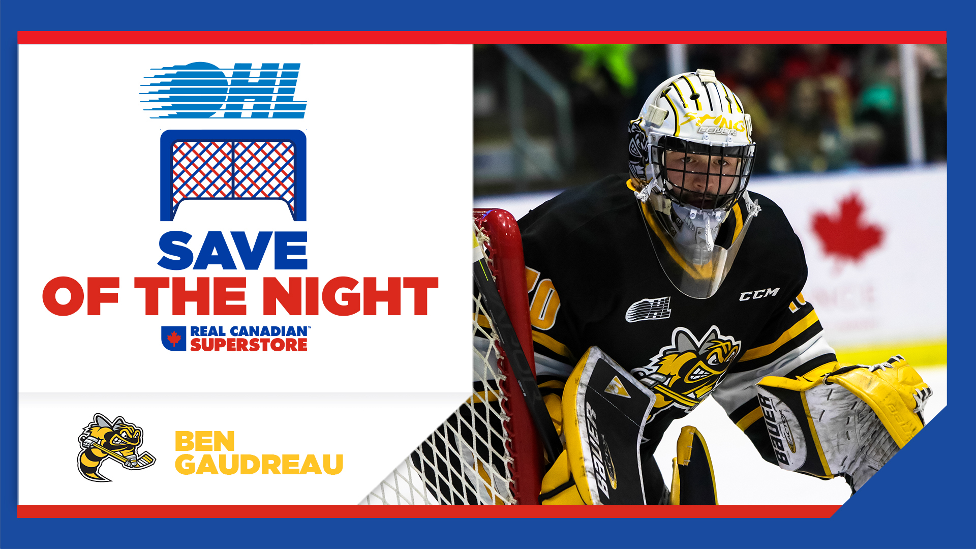 Real Canadian Superstore Save of the Night: Ben Gaudreau Stretches Out ...