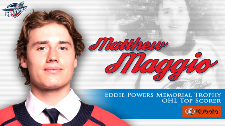 Spitfires’ Matthew Maggio claims Eddie Powers Memorial Trophy as OHL’s ...
